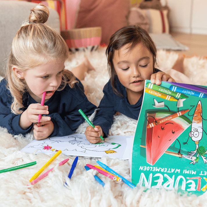 HONGRY Kleur & Doe boek met Mimi Watermeloen – HÖNGRY